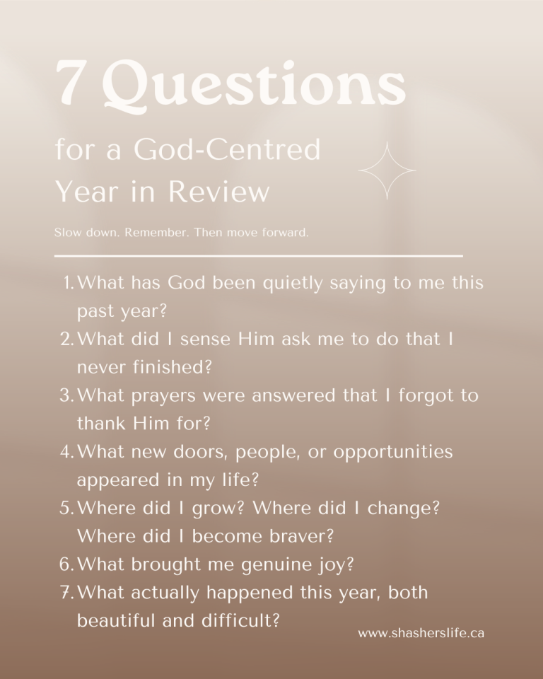 God Centred Year in Review, 7 Questions for Faith Based Planning