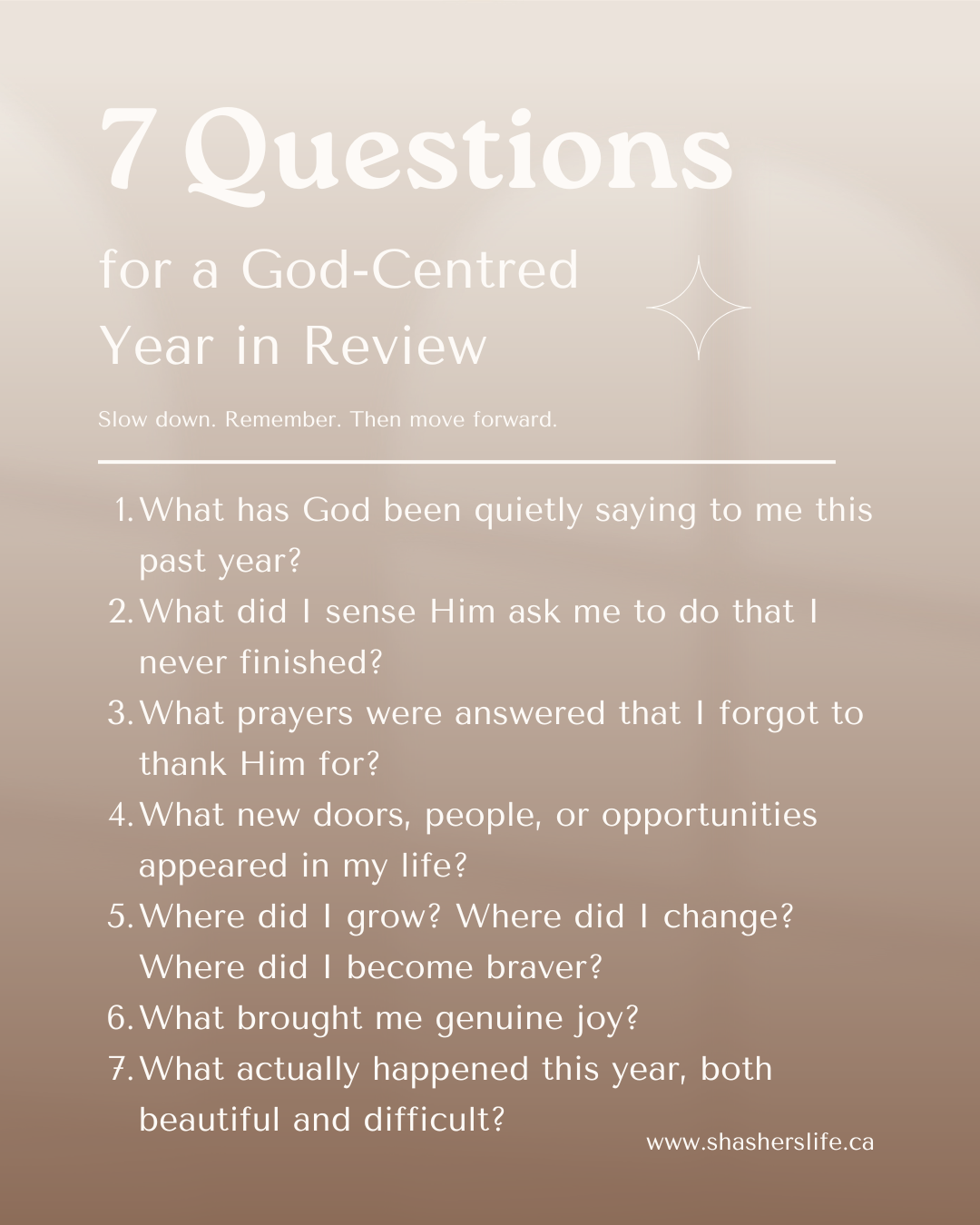 God Centred Year in Review, 7 Questions for Faith Based Planning